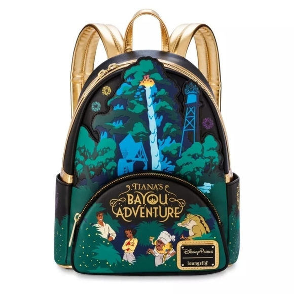 Disney | Bags | Disney Tianas Bayou Adventure Loungefly Mini Backpack ...